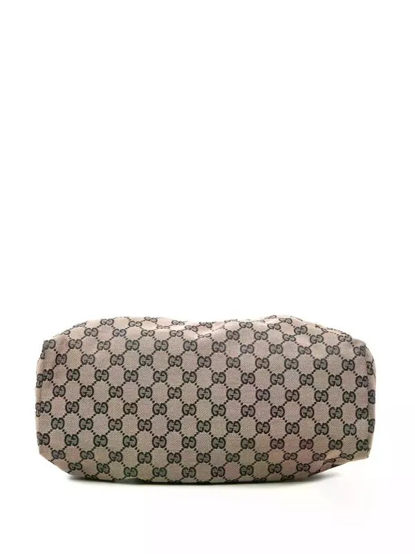 Gucci 2000-2015 Gg Canvas Wood Frame Handbag