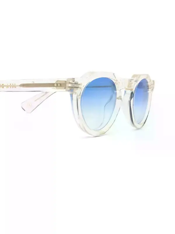 LESCA Crown Panto Round-frame Sunglasses