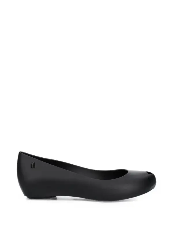 Melissa Nova Ultragirl Peep-toe Ballet Flats - Black