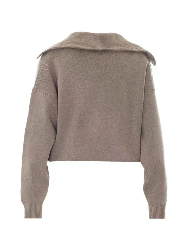 ELEH Layered Spread-collar Sweater