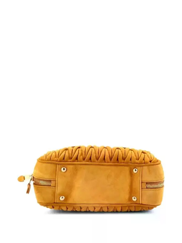 Miu Miu Arcadie Top Handle Bag Matelasse Leather Large Satchel
