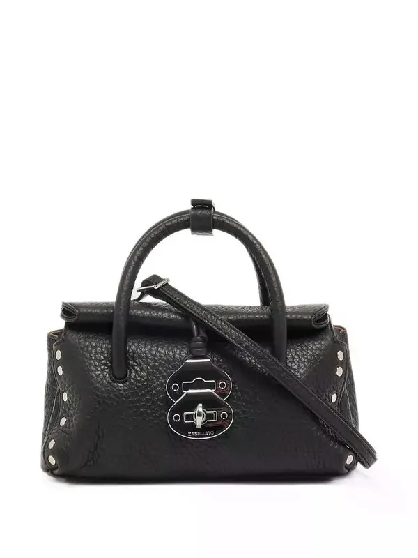 ZANELLATO Dotta Stud-embellished Leather Tote Bag - Black