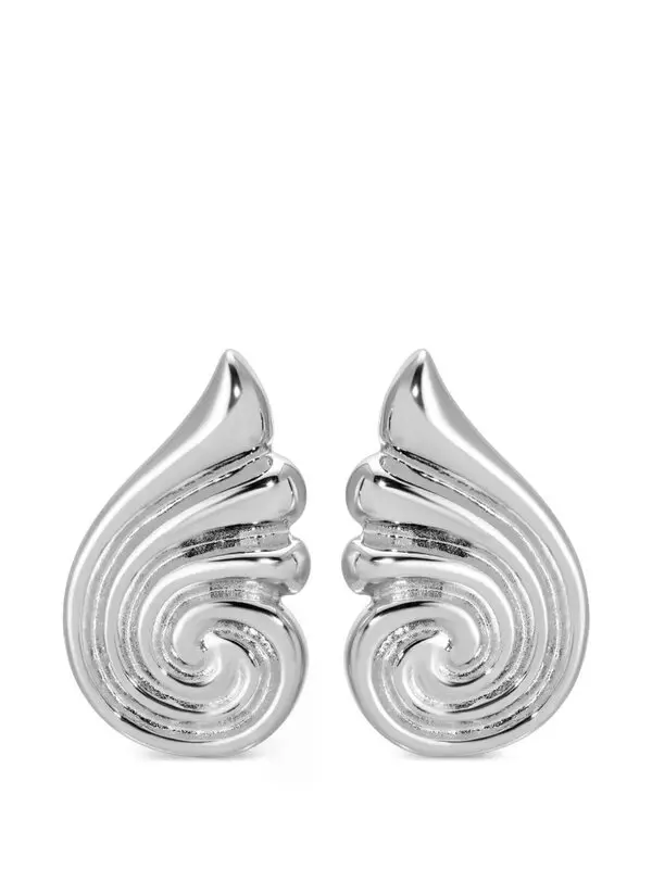 HEAVEN MAYHEM Capri Spiral Earrings - Silver