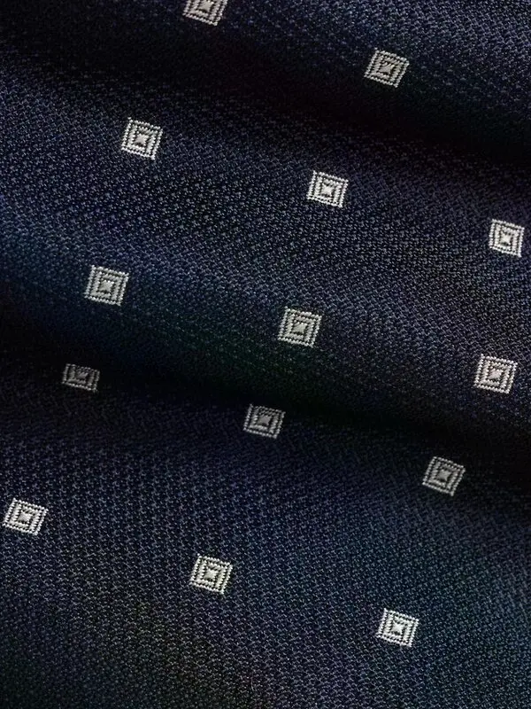 Ralph Lauren Purple Label Geometric-pattern Silk Tie