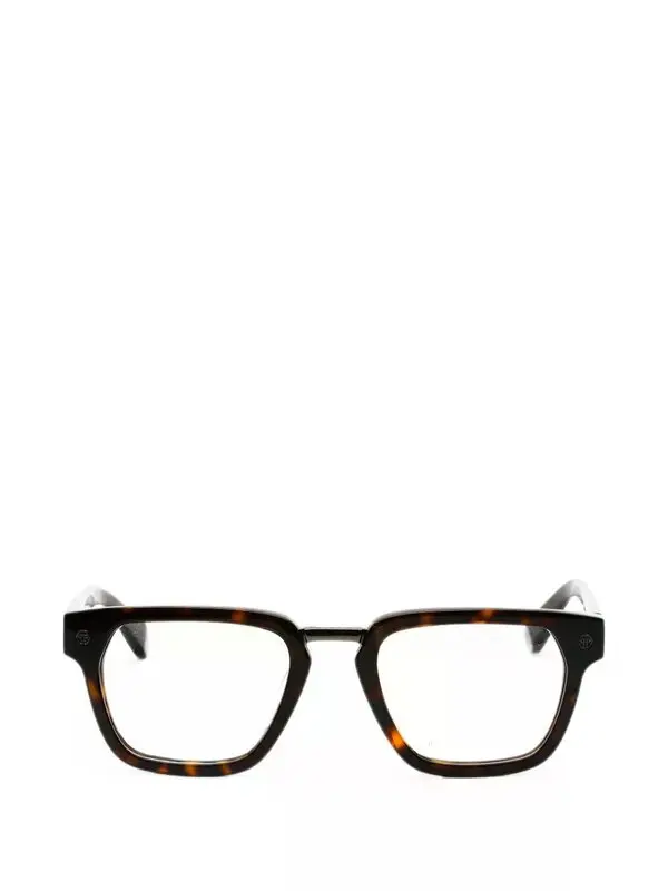 Philipp Plein Tortoiseshell-effect Rectangle-frame Glasses