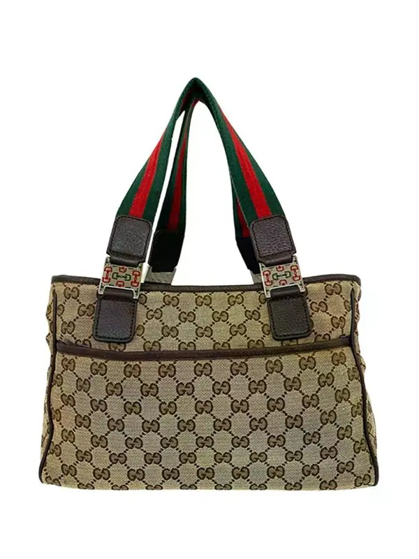 Gucci 2000-2015 Gg Canvas Web Pop Tote Bag