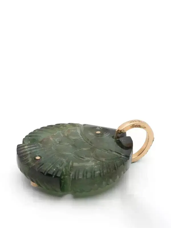 VIOLETTE Tourmaline And Diamond Fish Pendant