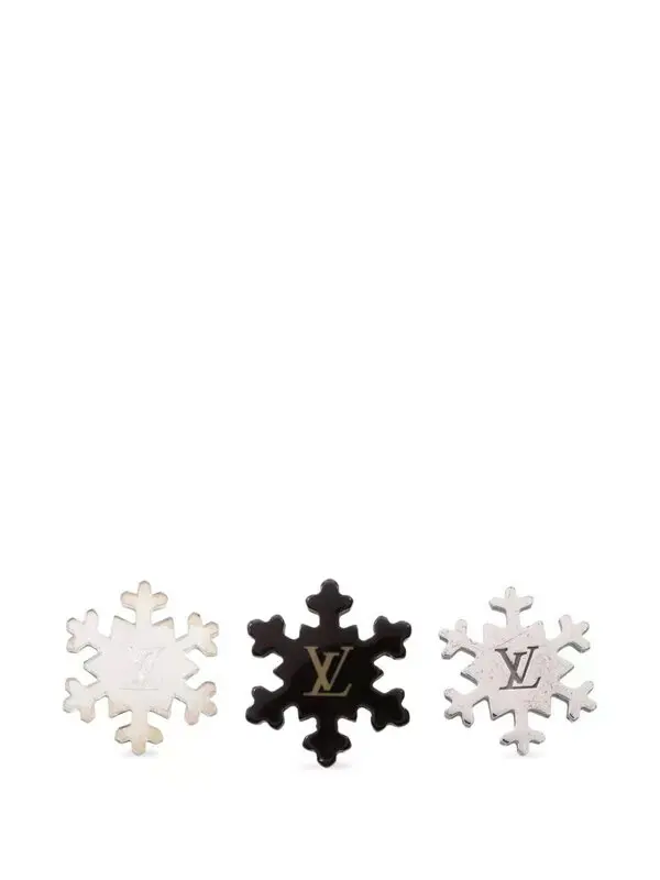 LOUIS VUITTON 2010s Etoile De Neige Pin Brooch - Black