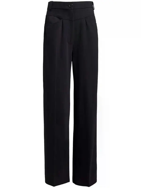 Khaite The Preen Wide-leg Trousers - Black