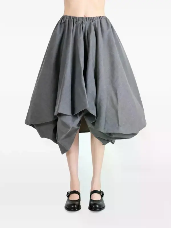 COMME DES GARÇONS TAO Draped Asymmetric Midi Skirt