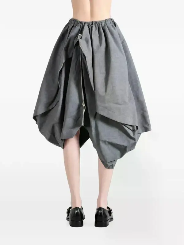 COMME DES GARÇONS TAO Draped Asymmetric Midi Skirt