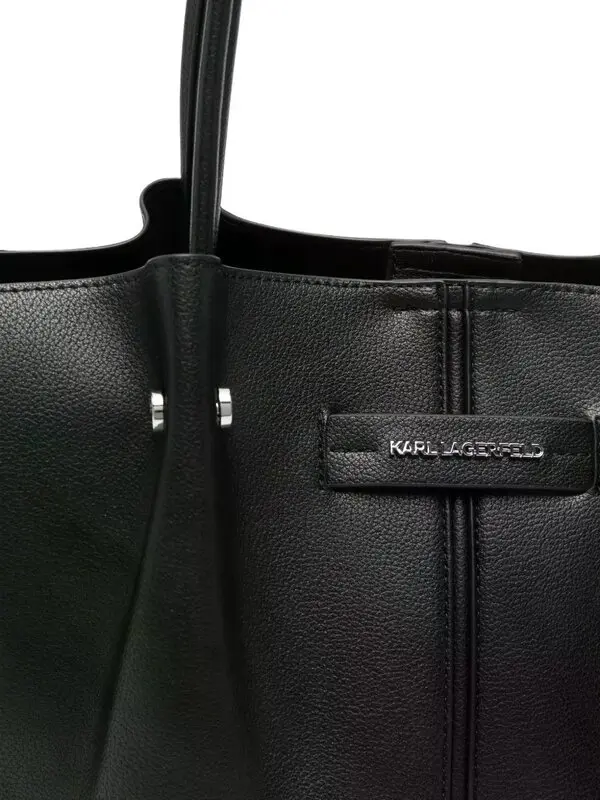 Karl Lagerfeld K/pierced Panelled Drawstring Tote Bag