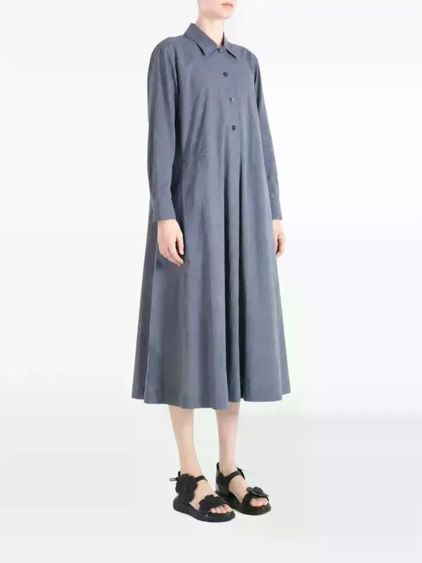 MARGARET HOWELL Long-sleeve Midi Shirt Dress
