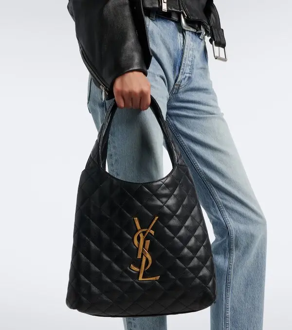 Saint Laurent Icare Medium Quilted Leather Shopper