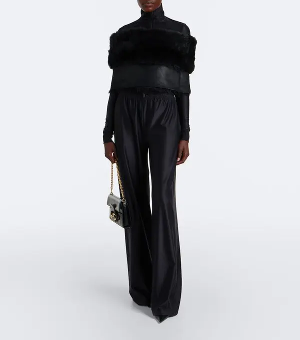 Gucci Silk-blend Zip-up Top