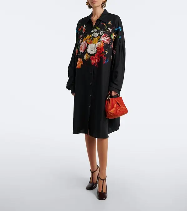 Dries Van Noten Floral Shirt Dress