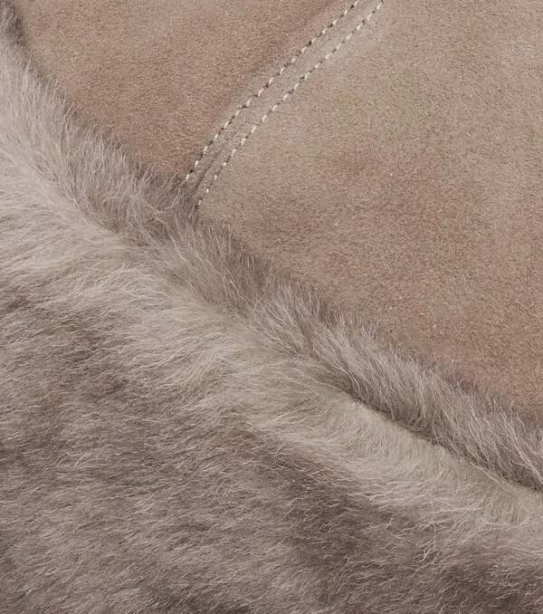 Nour Hammour Toki Suede And Shearling Hat