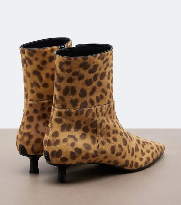 JIMMY CHOO Lory Leopard-print Calf Hair Ankle Boots