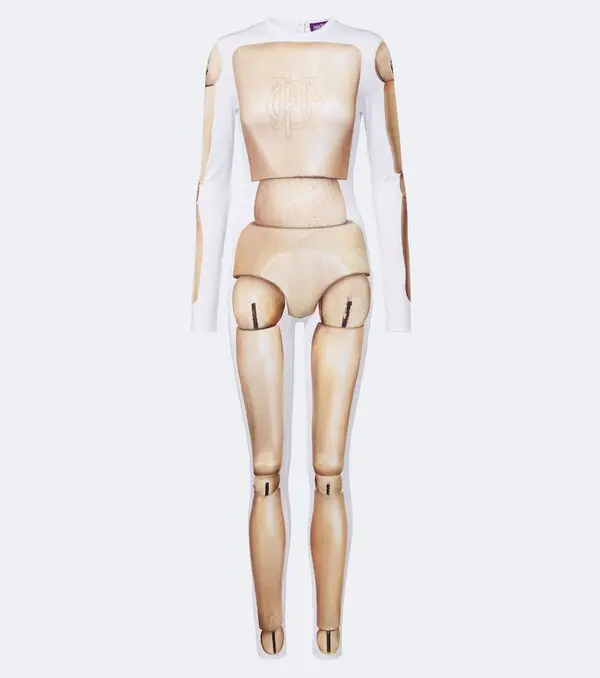 JEAN PAUL GAULTIER Trompe L’oil Jersey Catsuit