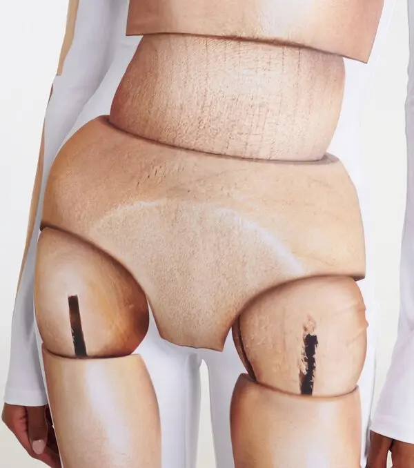 JEAN PAUL GAULTIER Trompe L’oil Jersey Catsuit