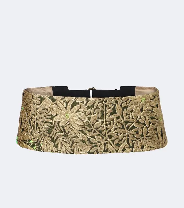 Dries Van Noten Floral Jacquard Belt