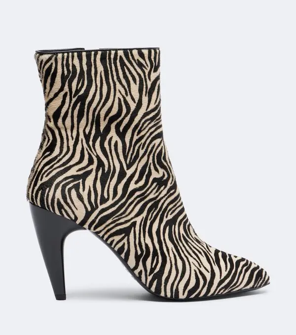 Isabel Marant Étoile Jany Printed Calf Hair Ankle Boots