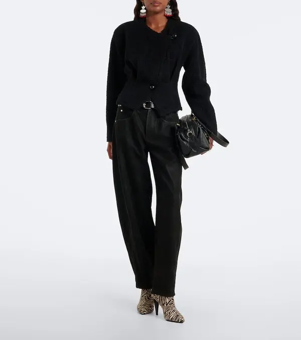 Isabel Marant Étoile Jany Printed Calf Hair Ankle Boots