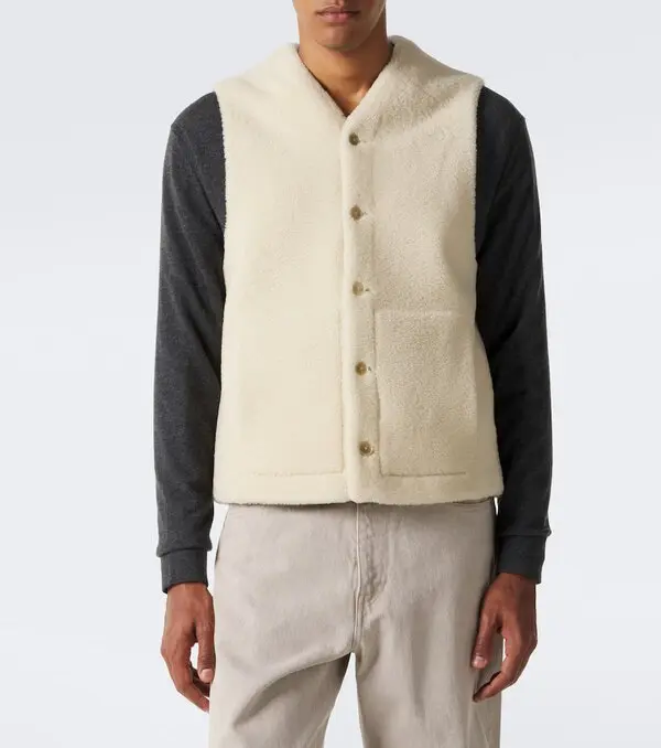 Auralee Reversible Shearling Vest