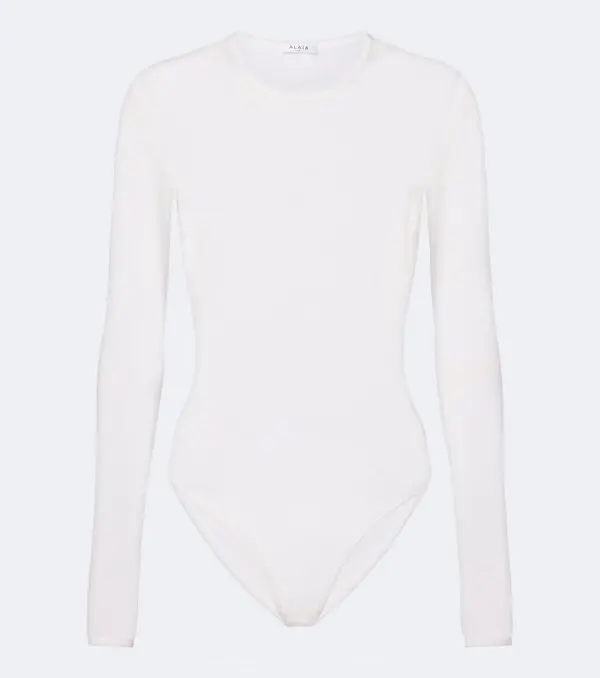 Alaïa Wool Bodysuit - White