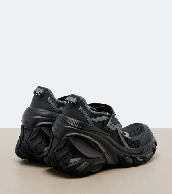 Balenciaga Hydra Wedge Sneakers - Black