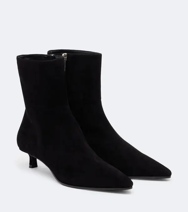 JIMMY CHOO Lory Suede Ankle Boots - Black