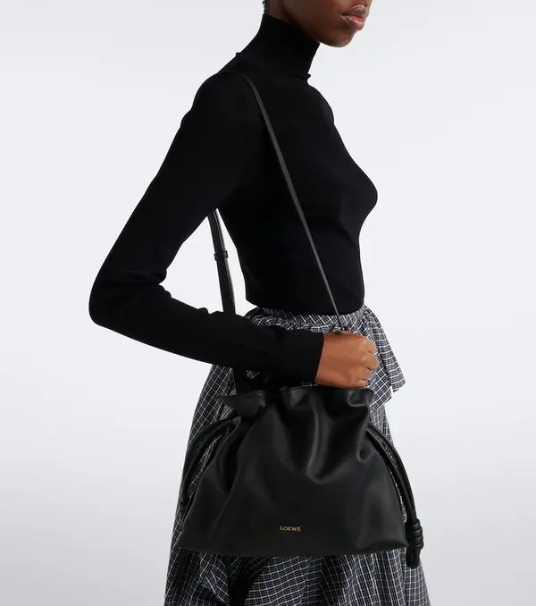 Loewe Flamenco Medium Leather Clutch