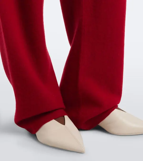 Extreme Cashmere N°320 Rush Cashmere-blend Wide-leg Pants