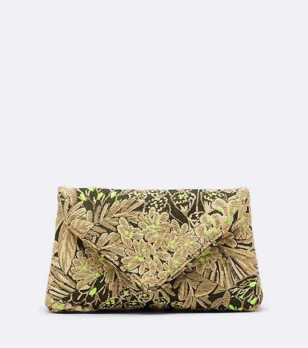 Dries Van Noten Small Floral Jacquard Clutch - Multicoloured