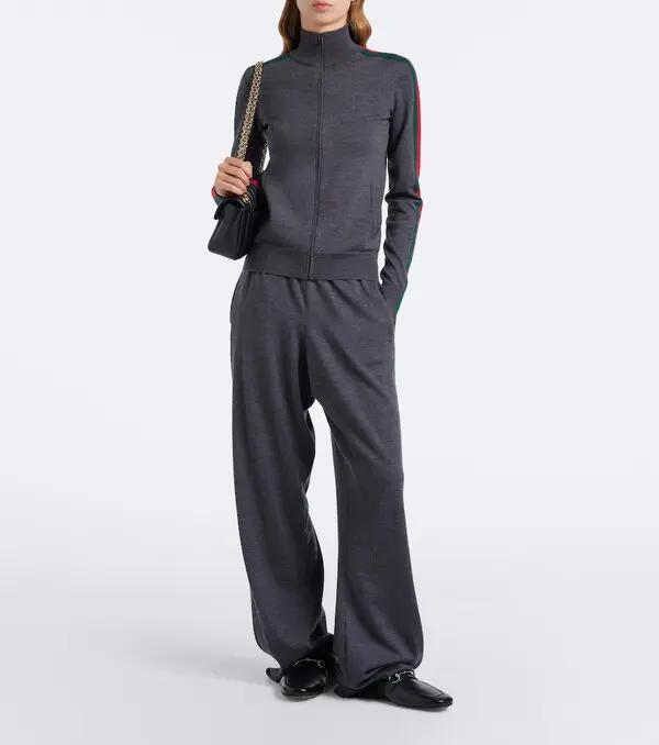 Gucci Wool-blend Wide-leg Pants