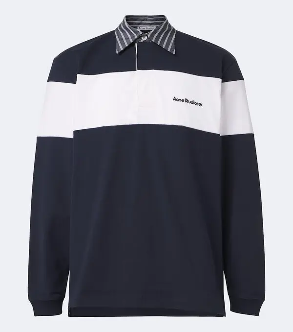 Acne Studios Cotton Jersey Polo Sweater