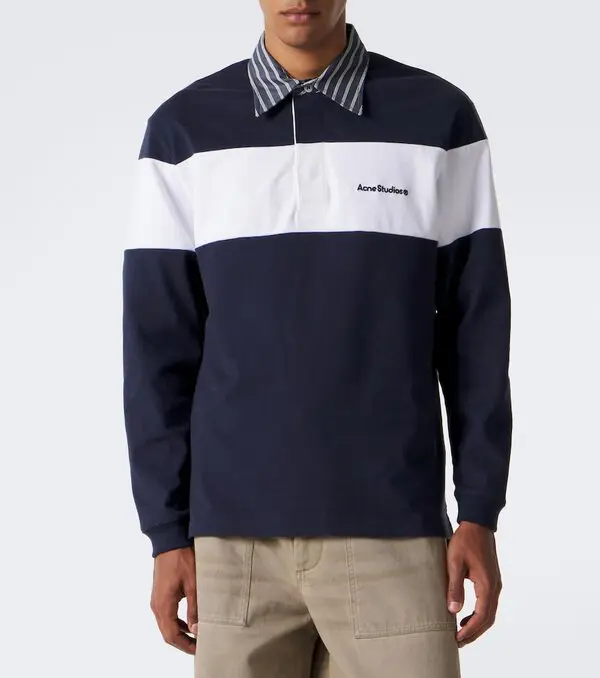 Acne Studios Cotton Jersey Polo Sweater