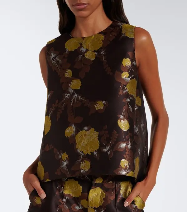 La DoubleJ Devon Floral Jacquard Top