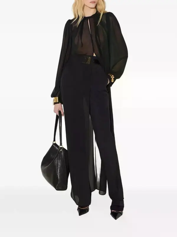Elisabetta Franchi Blouse In Georgette Fabric