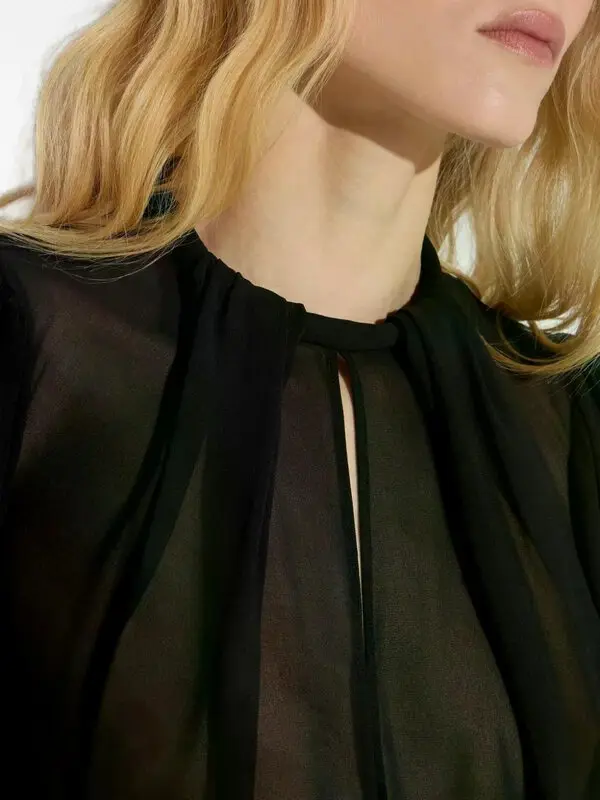 Elisabetta Franchi Blouse In Georgette Fabric