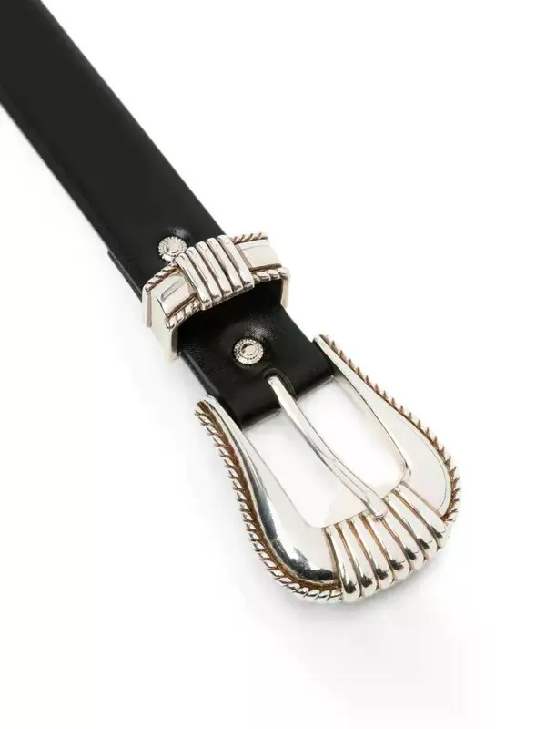 Toga Western-buckle Leather Belt