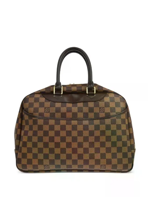 LOUIS VUITTON 2002 Damier Ebene Deauville Satchel Bag