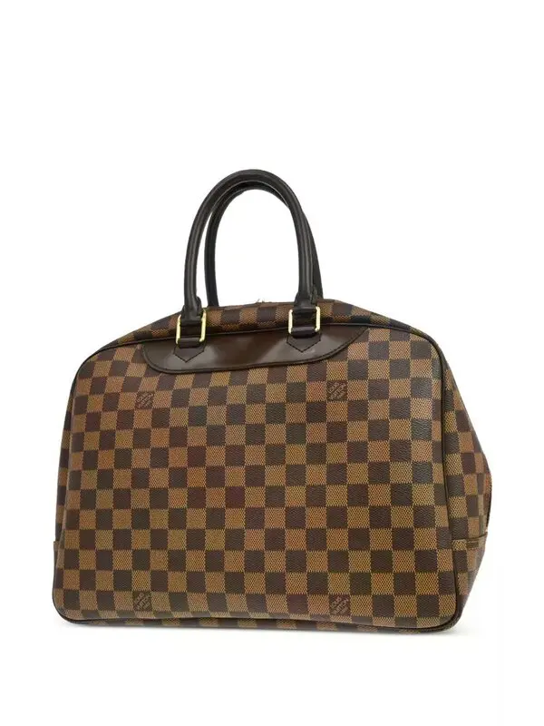 LOUIS VUITTON 2002 Damier Ebene Deauville Satchel Bag
