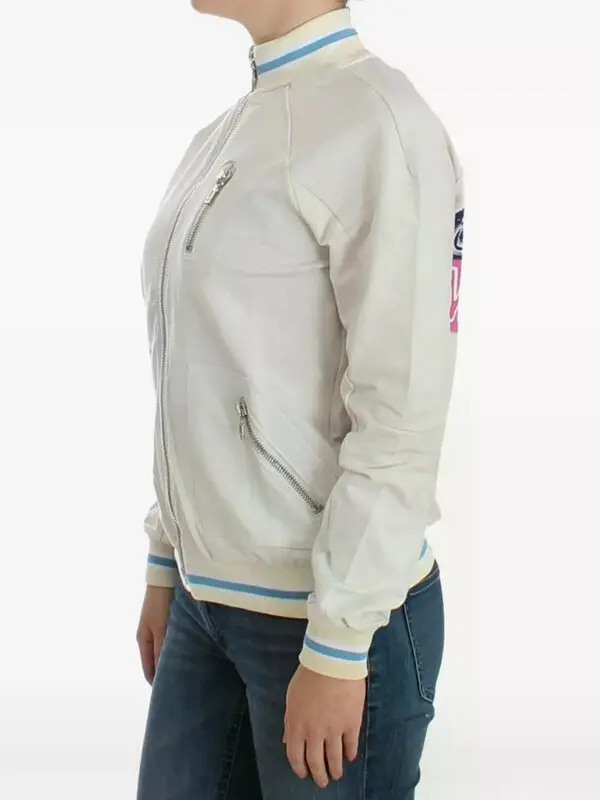 John Galliano Logo-print Zip-up Sweatshirt