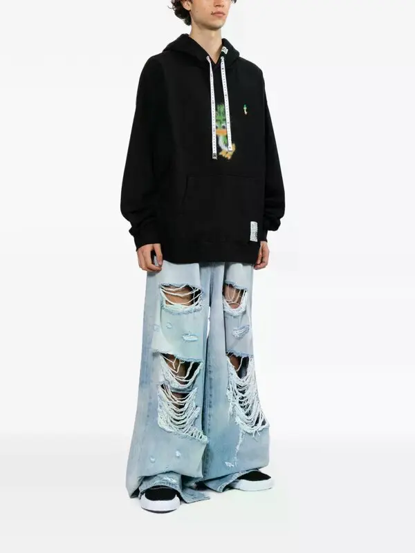 Mihara Yasuhiro Graphic-print Drawstring Hoodie