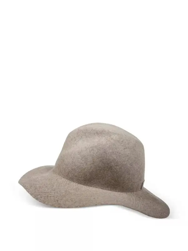 FILIPPO CATARZI Logo-plaque Felt Hat