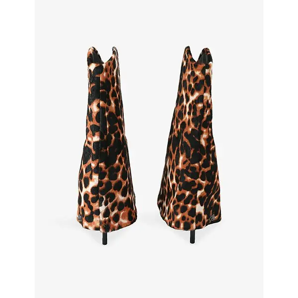 Kurt Geiger Annabel Leopard-print Suede Boots