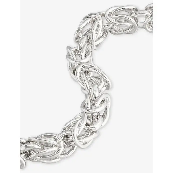 TOTEME Byzantine Collar Rhodium-plated Brass Choker Necklace - Silver