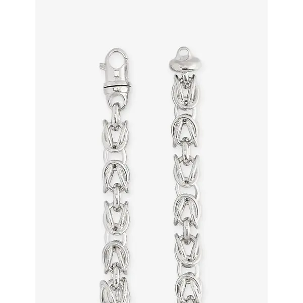 TOTEME Byzantine Collar Rhodium-plated Brass Choker Necklace - Silver