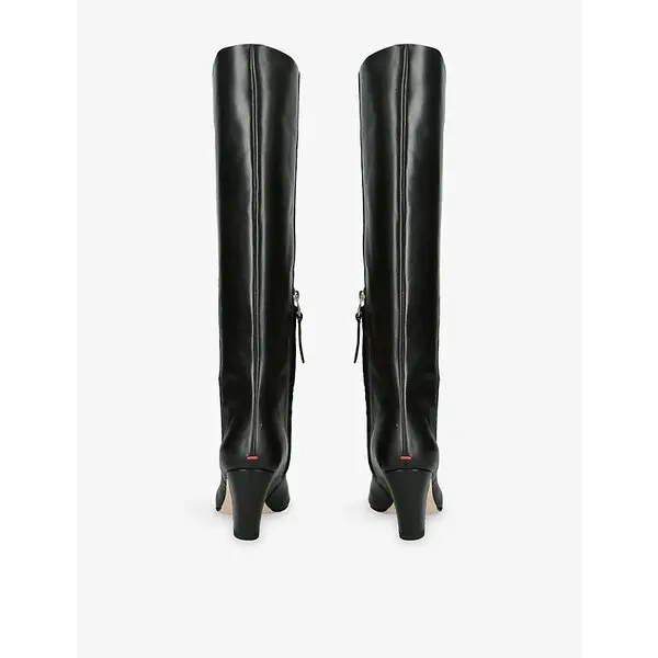 AeydĒ Silva 75 Leather Heeled Knee-high Boots